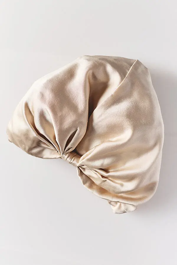 SILKE LONDON Silk Hair Bonnet - The Sofia (champagne)