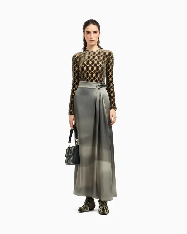 Giorgio Armani Geometric Jacquard Jersey Jumper