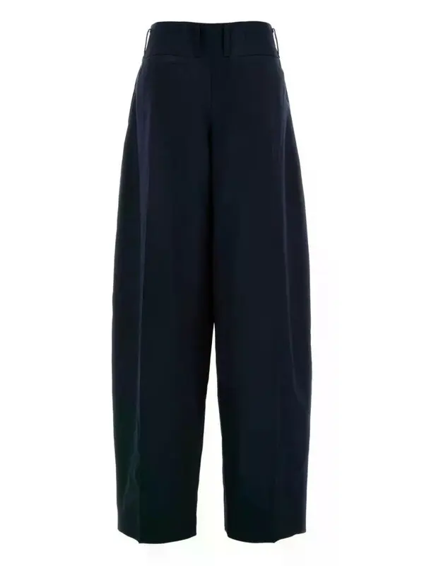 Alexander McQueen Pleated Wool Trousers
