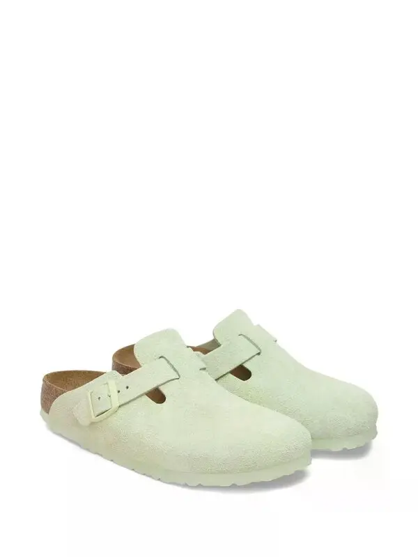 BIRKENSTOCK Boston Soft Footbed Mules - Green