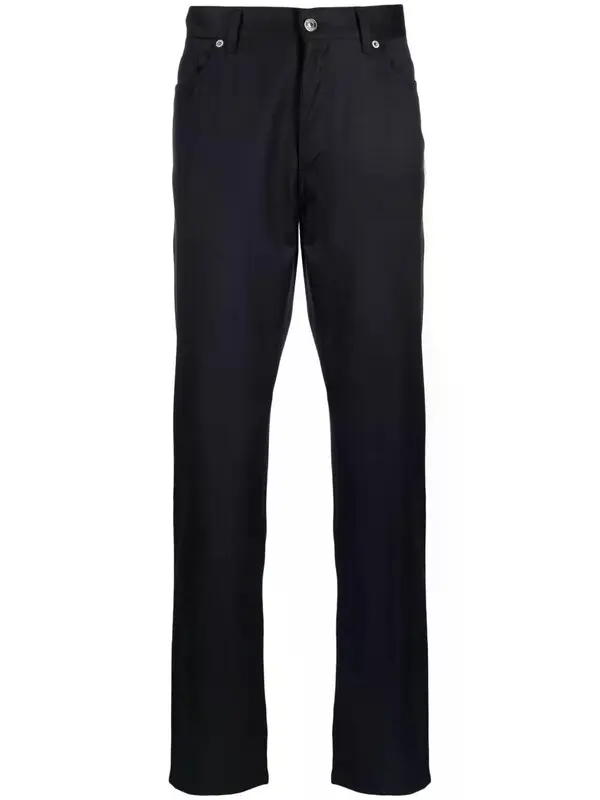 Zegna Logo-patch Slim-fit Trousers