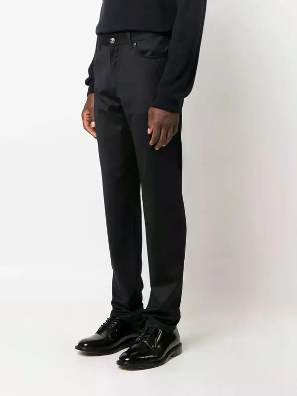 Zegna Logo-patch Slim-fit Trousers