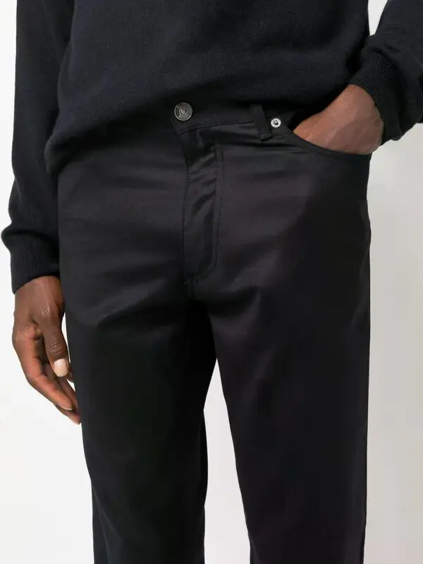 Zegna Logo-patch Slim-fit Trousers