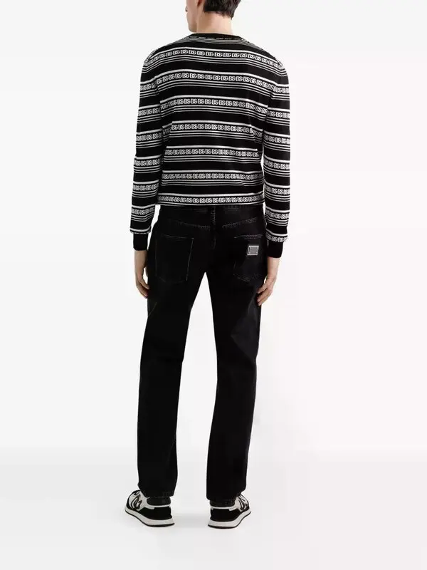 Dolce & Gabbana Logo-plaque Cotton Jeans