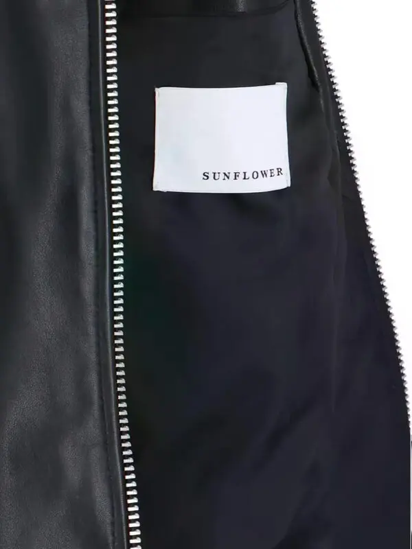 SUNFLOWER Leather Zip-front Jacket