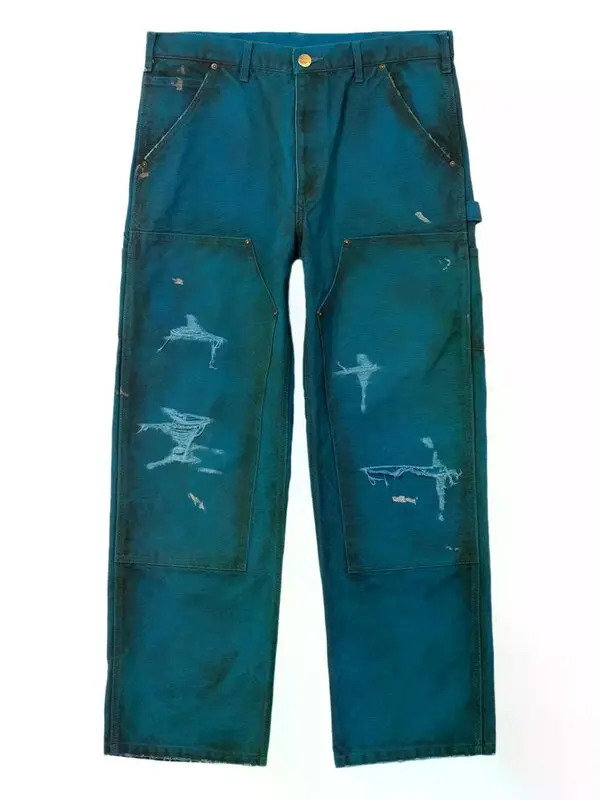 KAMIYA Distressed Cotton Trousers