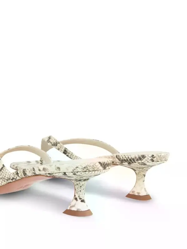 Amina Muaddi Juliette Thong Sandals - Neutrals