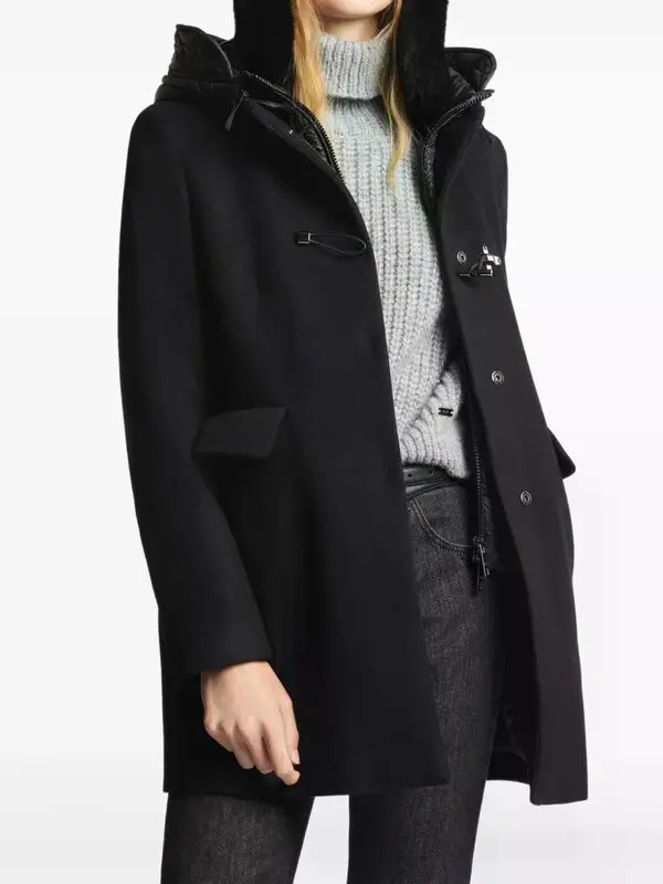 FAY Coat With Hood - Black