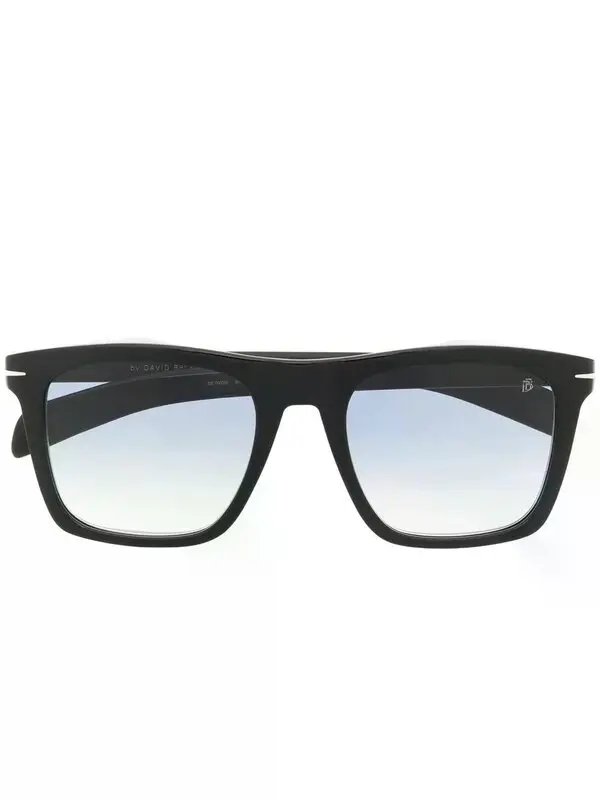 DB EYEWEAR BY DAVID BECKHAM Tortoiseshell Square Frame Sunglasses - Black