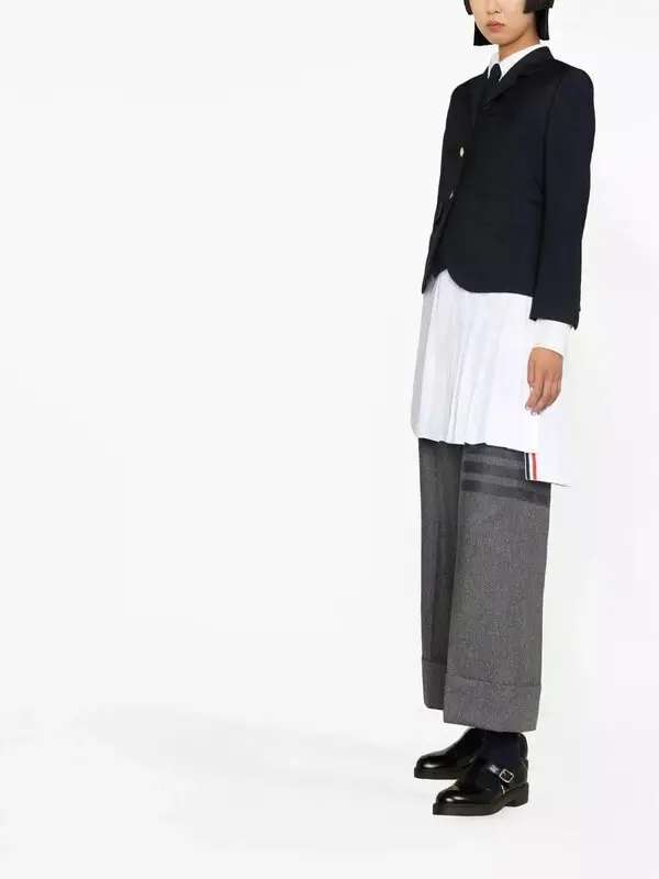 Thom Browne Shrunken-fit Cropped Blazer - Blue