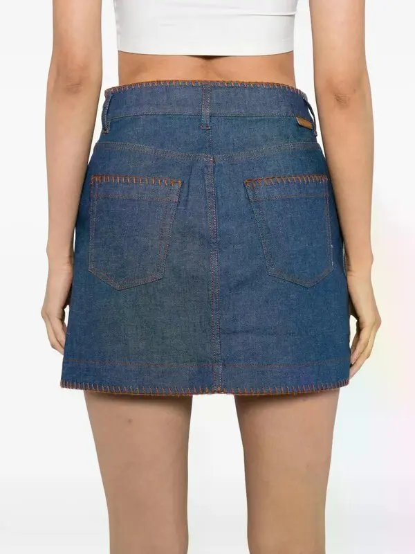 Zimmermann Ascension Denim Miniskirt