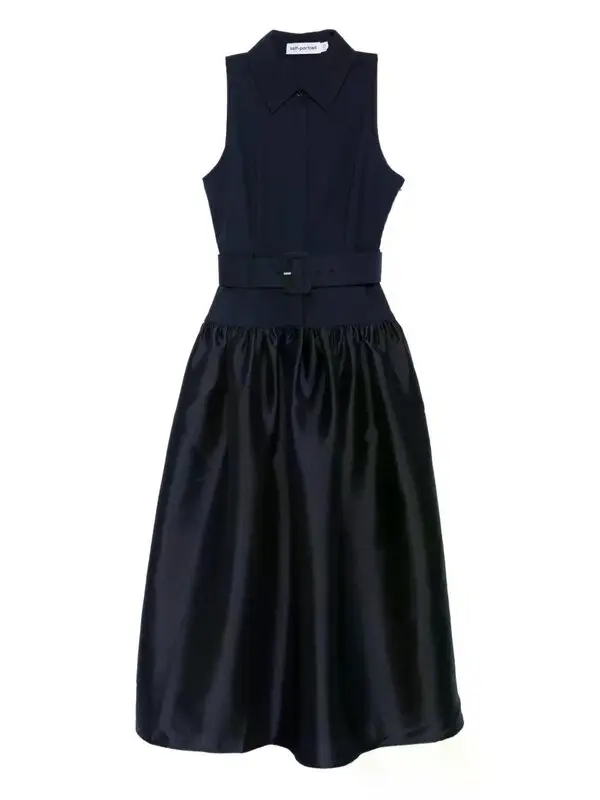 SELF-PORTRAIT Belted A-line Dress