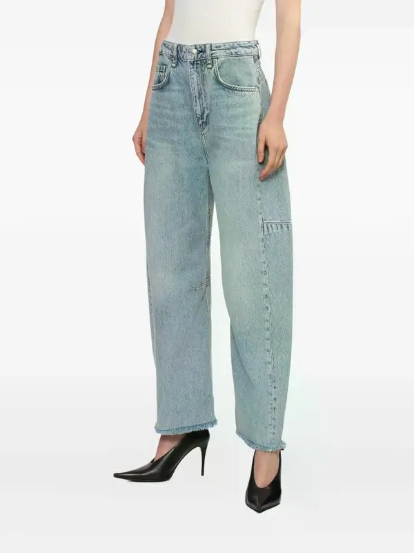 Rag & Bone Charlie Panelled Frayed Jeans