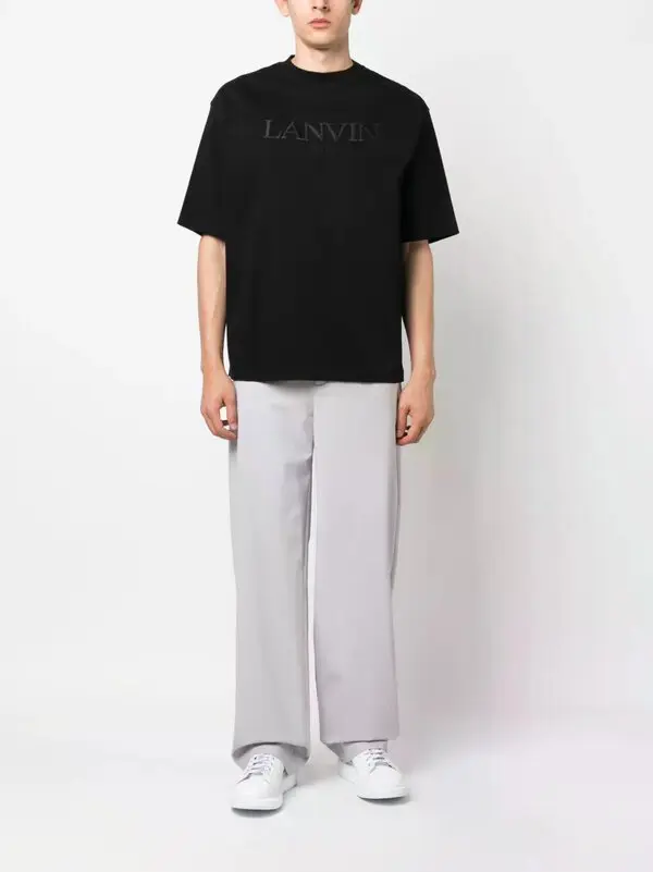 LANVIN Logo-appliqué Cotton T-shirt