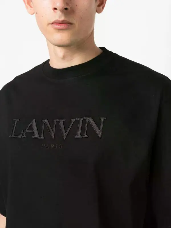 LANVIN Logo-appliqué Cotton T-shirt