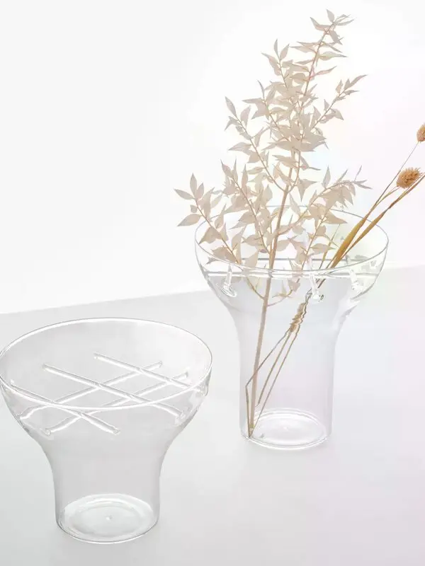 ICHENDORF MILANO Large Trame Glass Vase