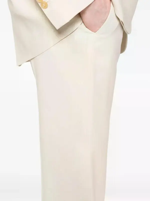 FORTE_FORTE Pleated Straight-leg Trousers