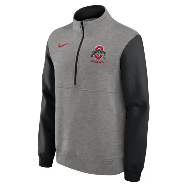 Nike Ohio State Club 1/2-zip Crew