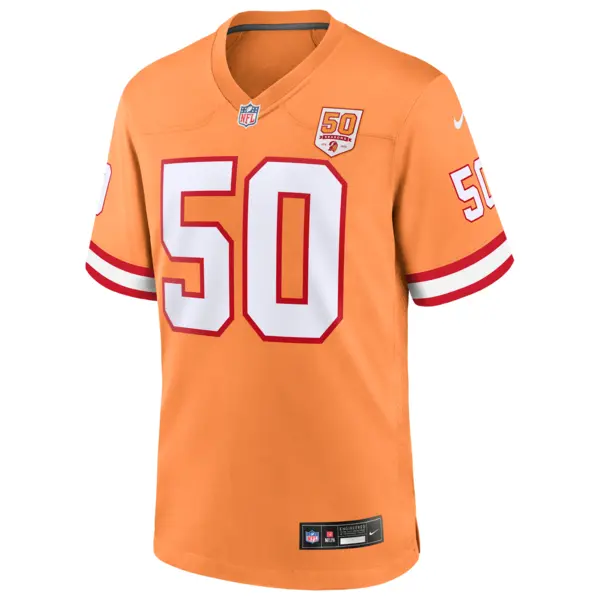 Nike Vita Vea Tampa Bay Buccaneers 50th Anniversary Nfl Game Jersey - Orange
