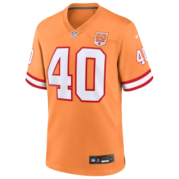 Nike Mike Alstott Tampa Bay Buccaneers 50th Anniversary Nfl Game Jersey - Orange