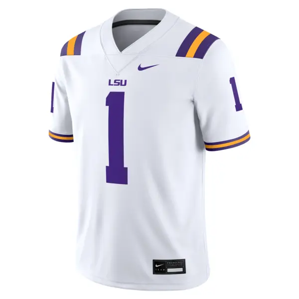 Nike Lsu Dri-fit College Game Jersey - White