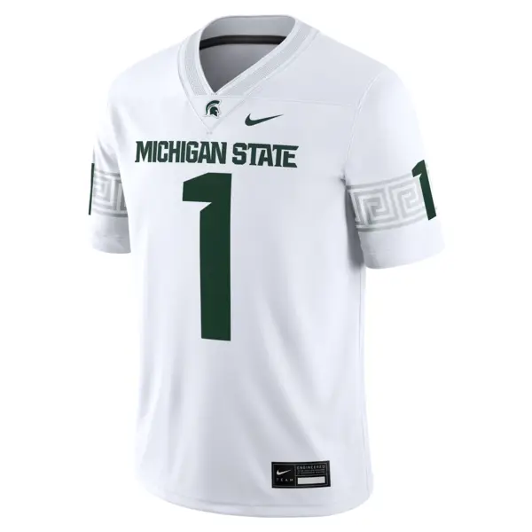 Nike Michigan State Dri-fit College Game Jersey - White