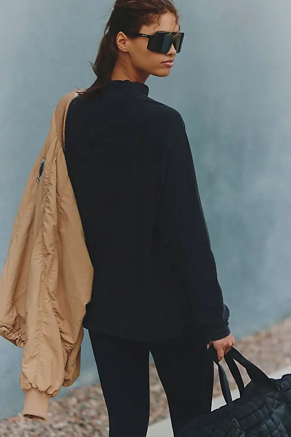 Free People Restoration Layer Pullover - Black