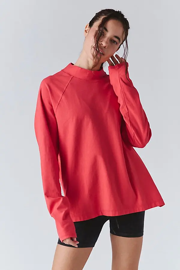 Free People Restoration Layer Pullover - Victory Red