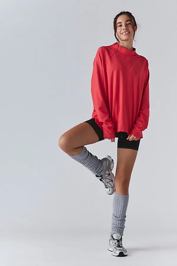 Free People Restoration Layer Pullover - Victory Red