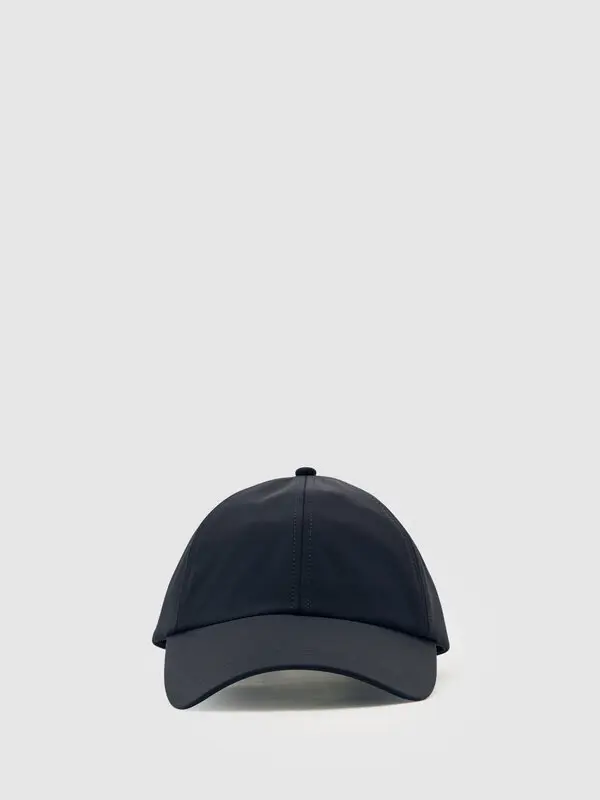 REISS Brogan Embroidered Logo Baseball Cap - Navy