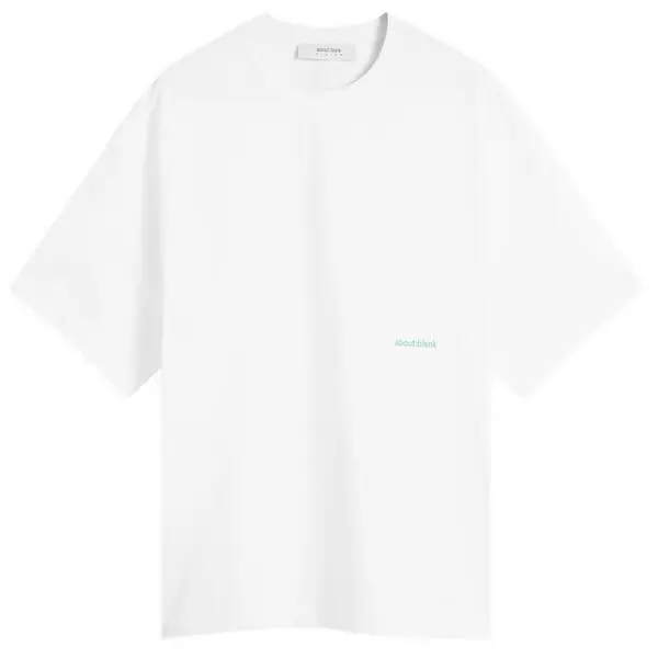 ABOUT:BLANK 20th Anniversary Box T-shirt Presented By - White/emerald