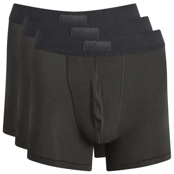 SKIMS Cotton Boxer Brief 3" 3-pack - Onyx