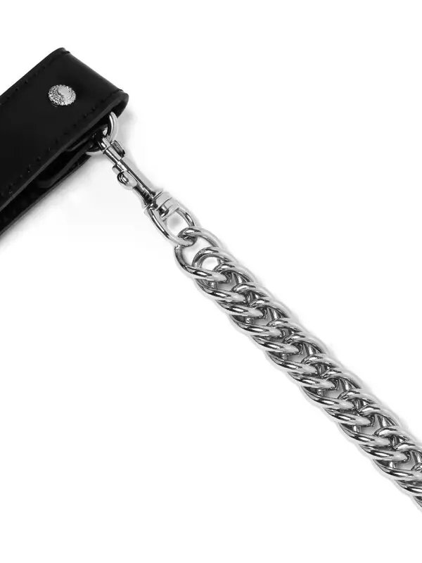 Toga Chain-Buckle Leather Belt - Black | Editorialist