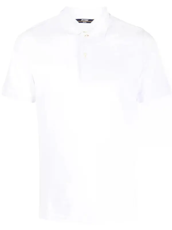 K-WAY Logo-patch Polo Shirt - White