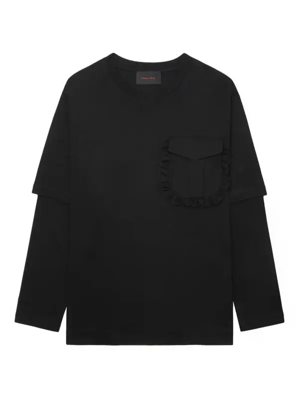 Simone Rocha Ruffle-pocket Layered T-shirt