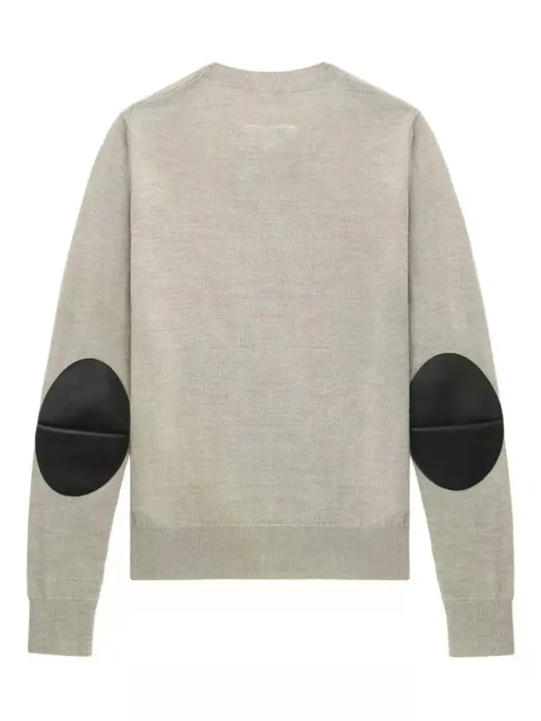MAISON MARGIELA Elbow-patch Crew-neck Sweater