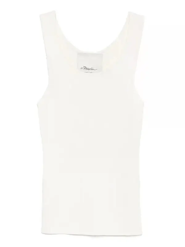 3.1 Phillip Lim Compact Ribbed Tank Top - Ivoryiv122