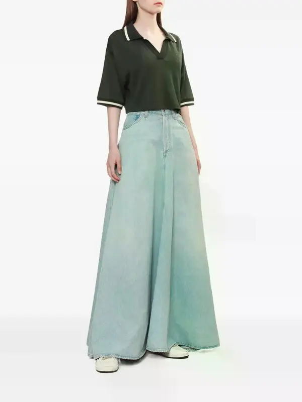 AGOLDE Denim Flared Maxi Skirt