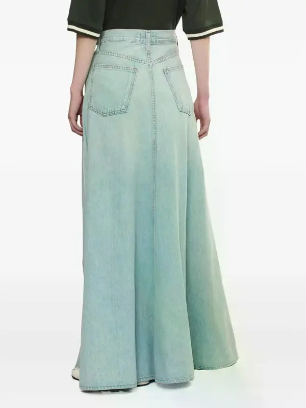 AGOLDE Denim Flared Maxi Skirt