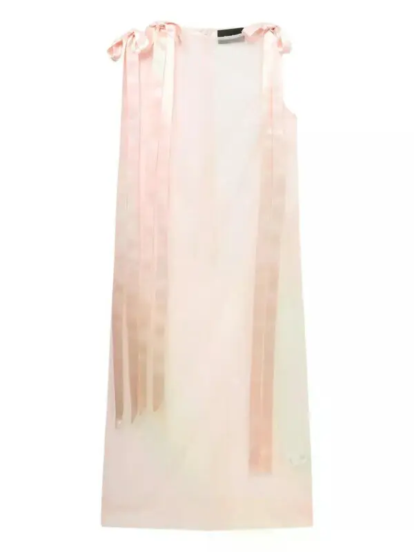 Simone Rocha Ribbon-lace Midi Dress - Pink