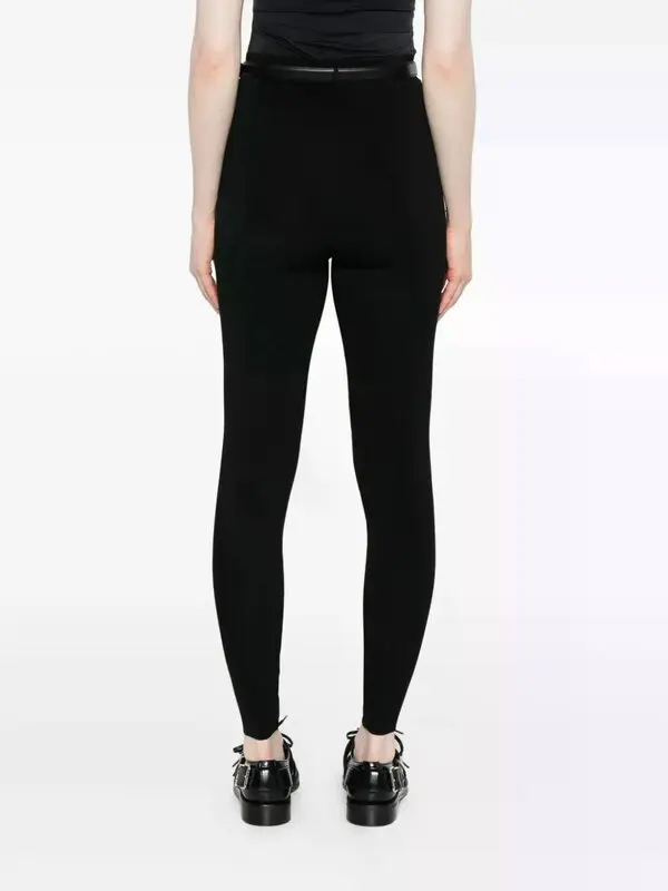 SELF-PORTRAIT Belted Knit Trousers