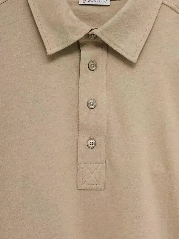 Moncler Logo-patch Button Polo Shirt