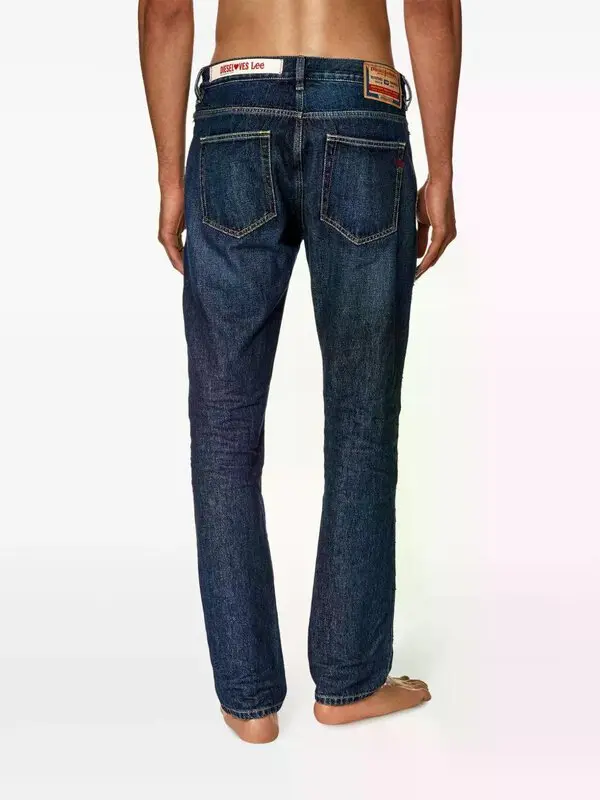 DIESEL® Oves Two-tone Mid-rise Jeans