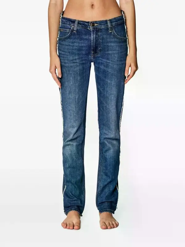 DIESEL® Oves Two-tone Mid-rise Jeans