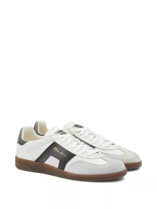 Santoni Leather Sneakers