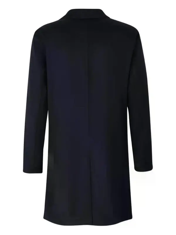 KIRED Button-fastening Collared Coat - Blue