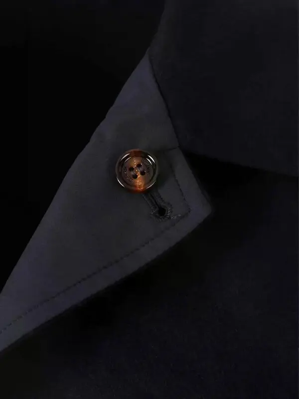 KIRED Button-fastening Collared Coat - Blue