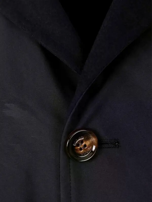 KIRED Button-fastening Collared Coat - Blue