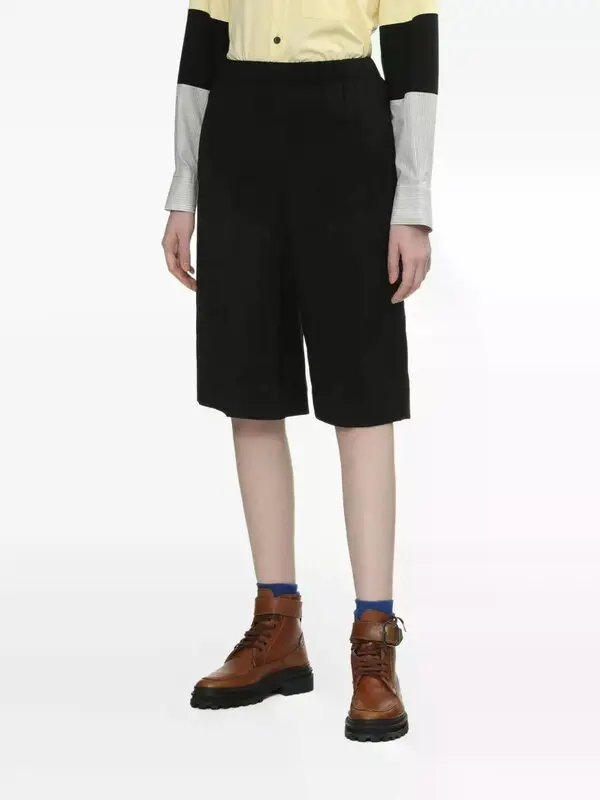 ENFOLD Elastic-waist Wool Shorts