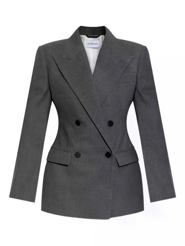 Givenchy Double-breasted Blazer - Grey